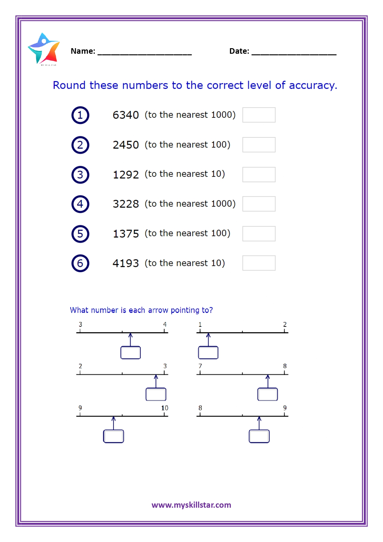Grade 4 Math Worksheet